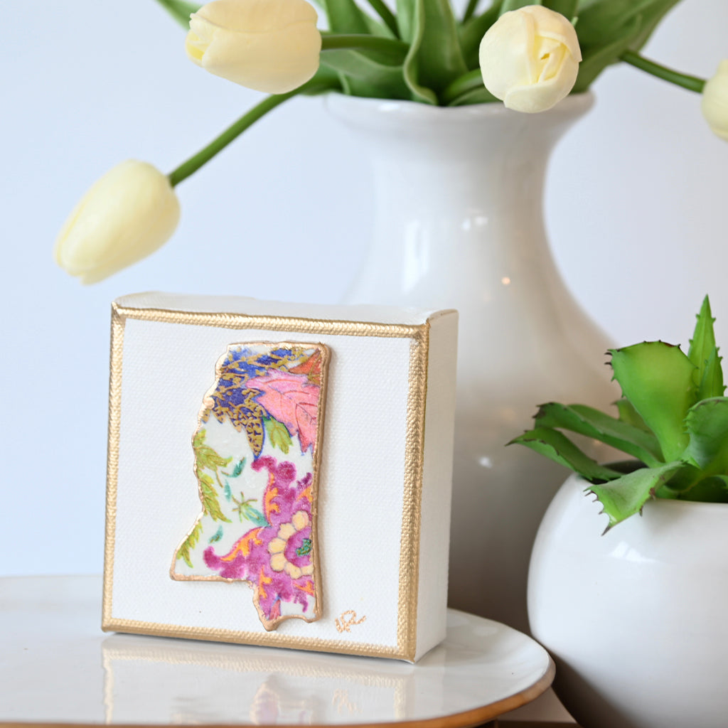 Mississippi Canvas - Tobacco Leaf | Mississippi Made Gifts