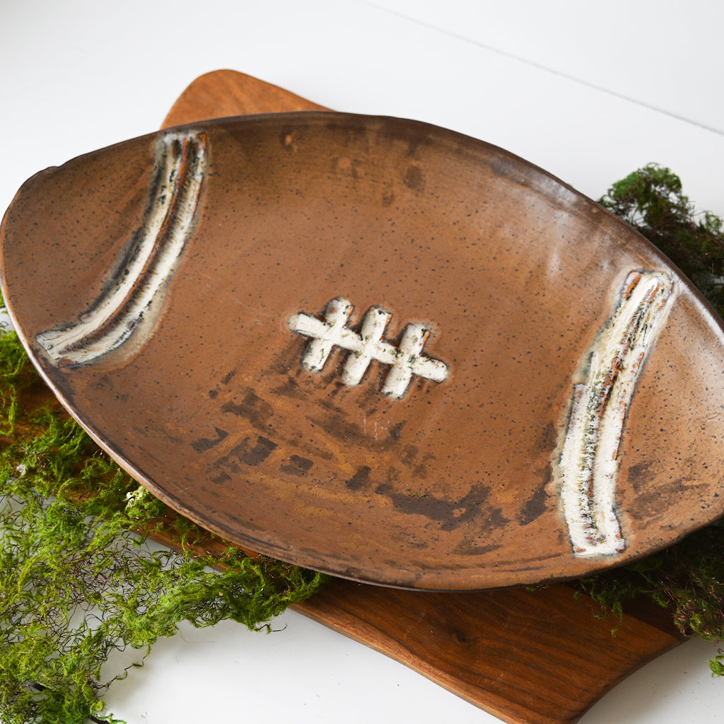 Football Platter Leather | Mississippi Made Gifts ...