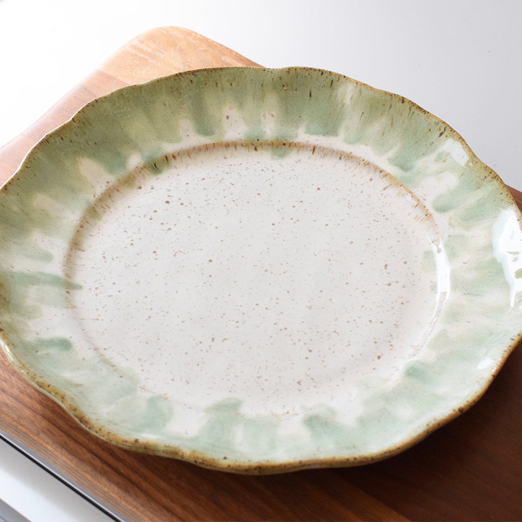 Rimmed Dinner Plate Matcha | Mississippi Made Gifts ...