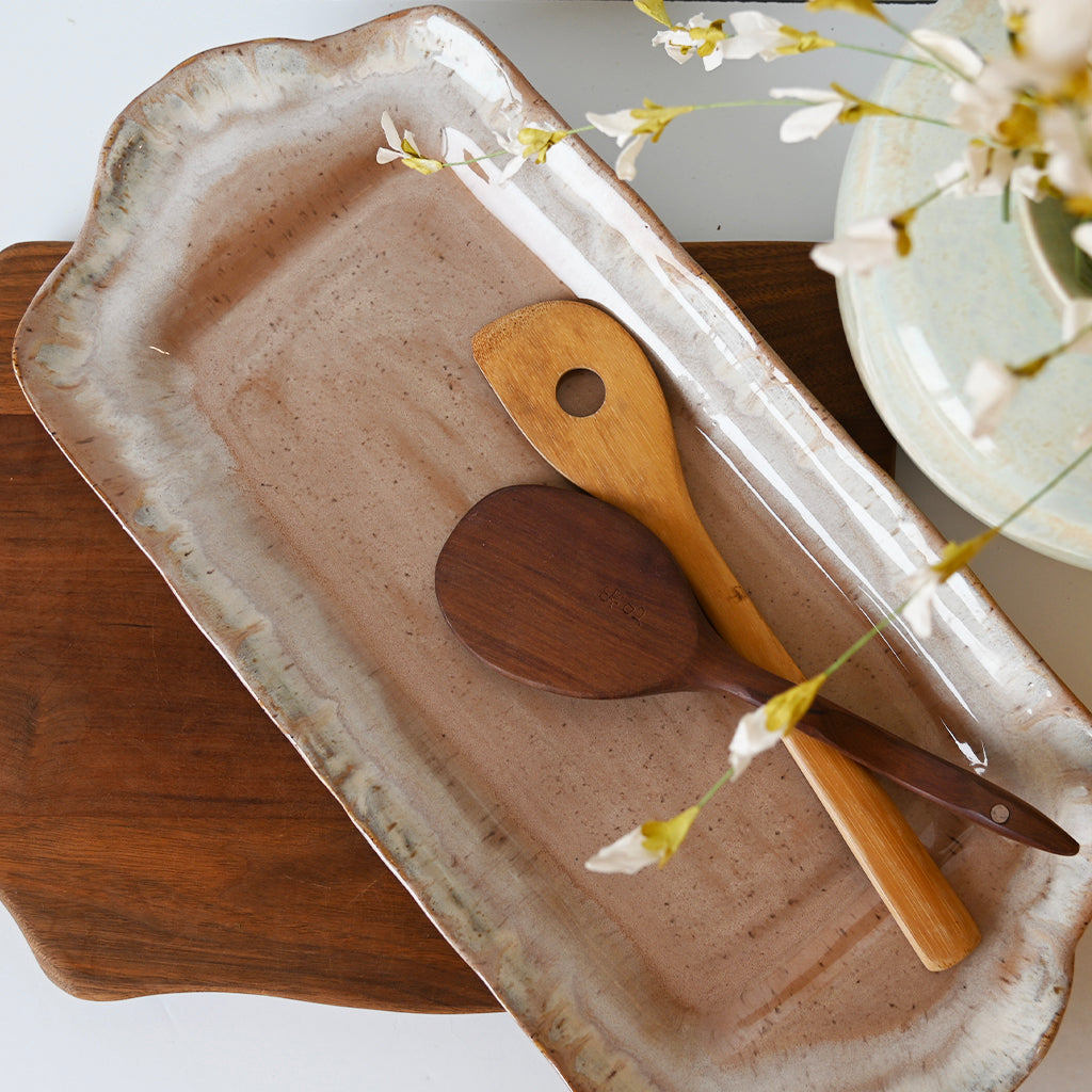 Rectangle Tray with Handles Primrose | Mississippi Made Gifts