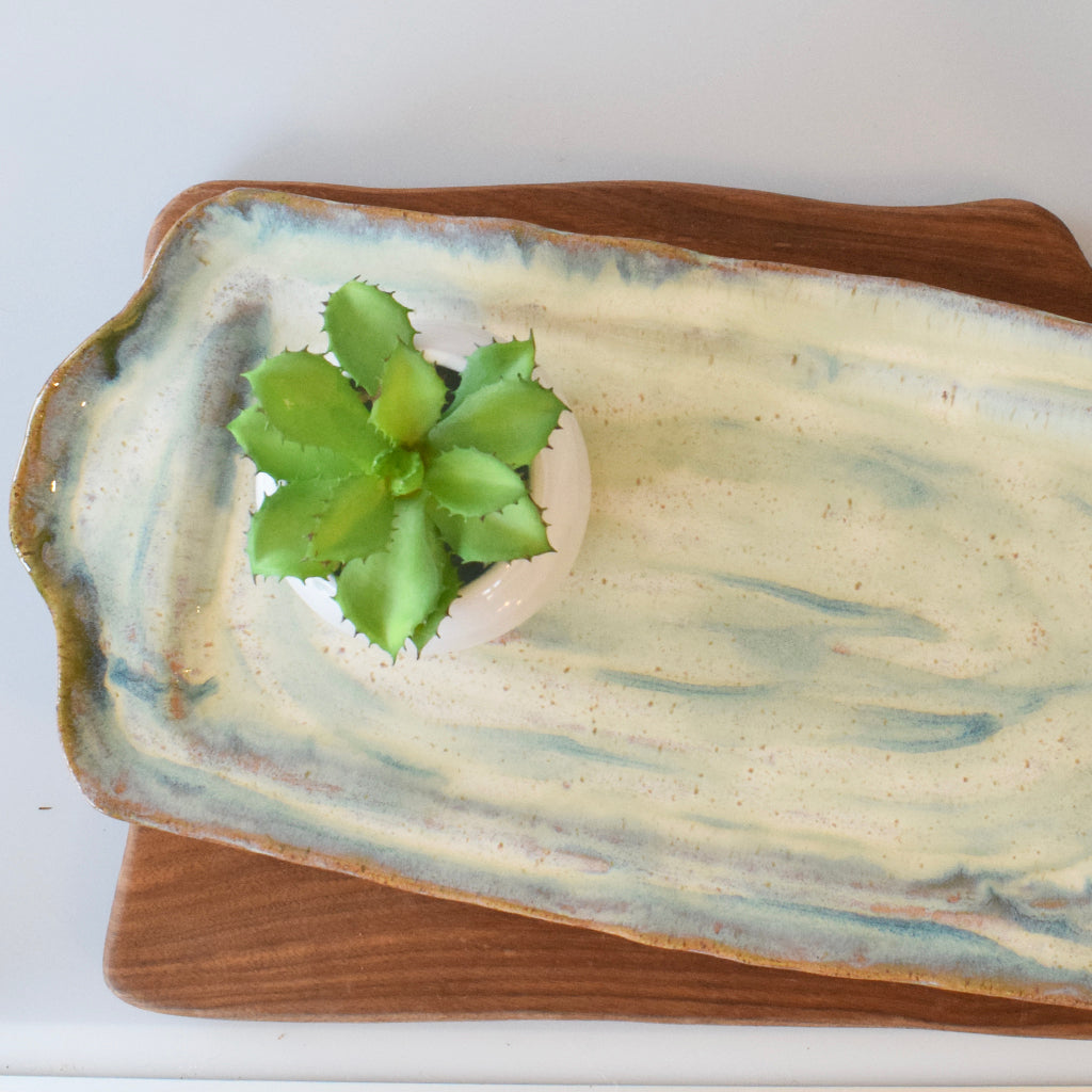 Rectangle Tray with Handles Seaside | Mississippi Made Gifts