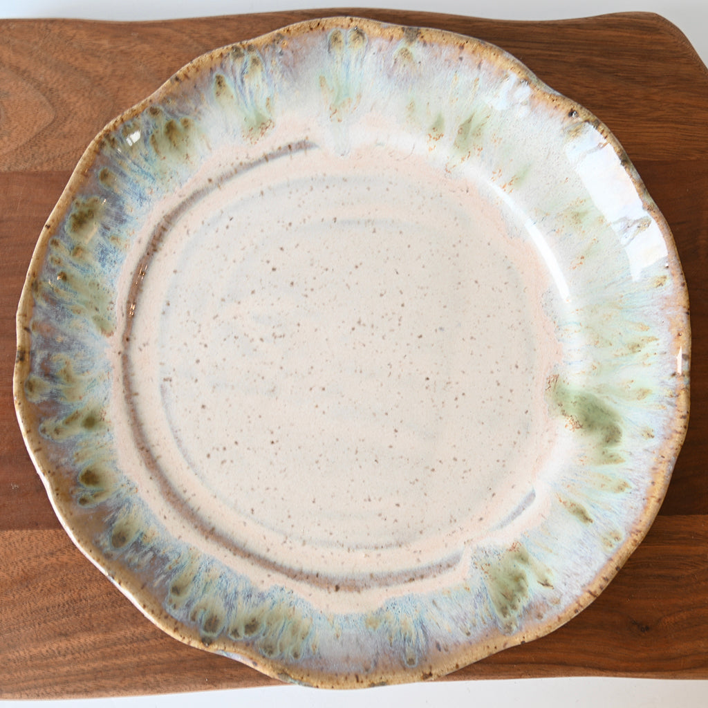 Rimmed Dinner Plate Botanical | Mississippi Made Gifts