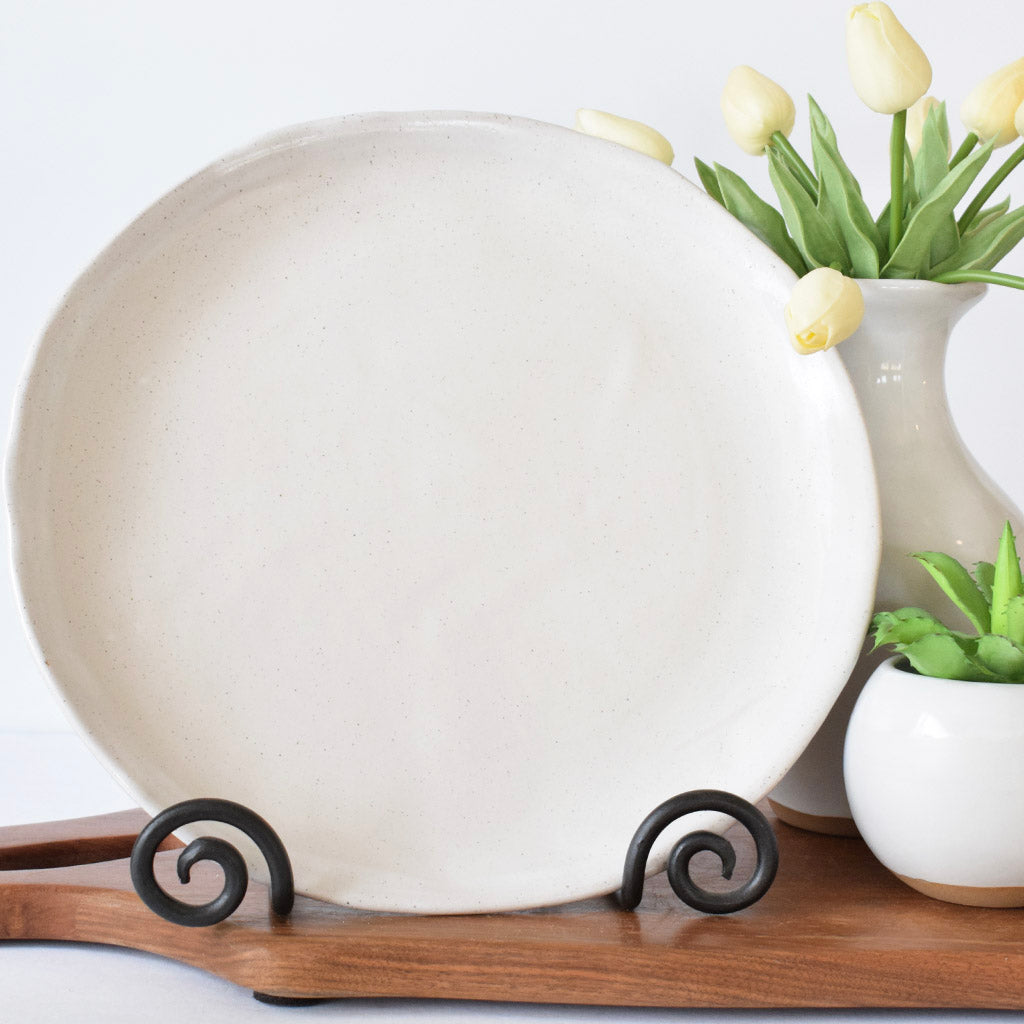 Round Platter Simply White | Mississippi Made Gifts ...