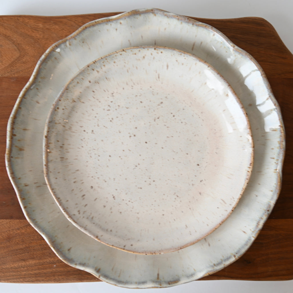 Round Salad Plate Chantilly Cream | Mississippi made product ...