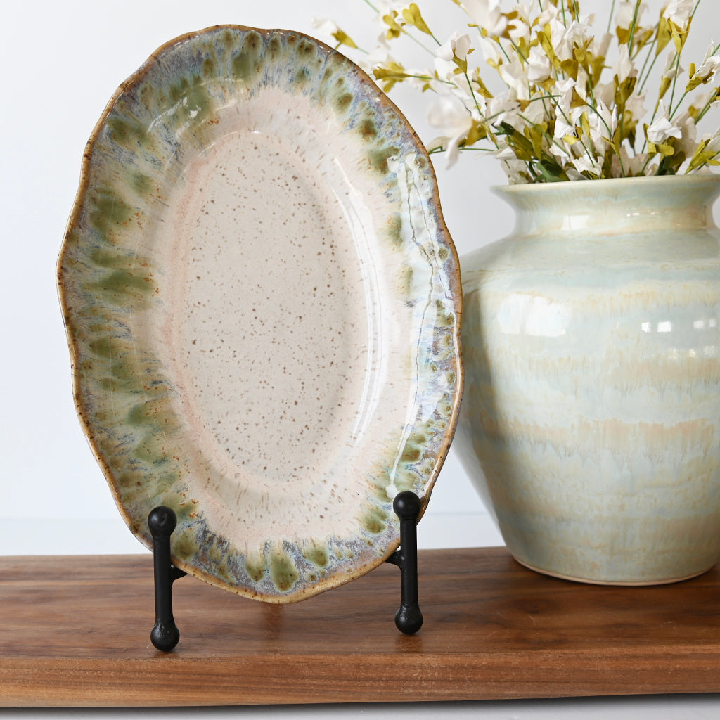 Small Oval Platter Botanical | TheMississippiGiftCompany.com
