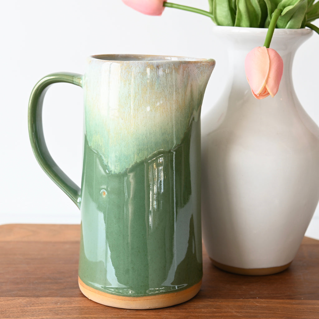 Water Pitcher Matcha Leaf | Mississippi Made Gifts ...
