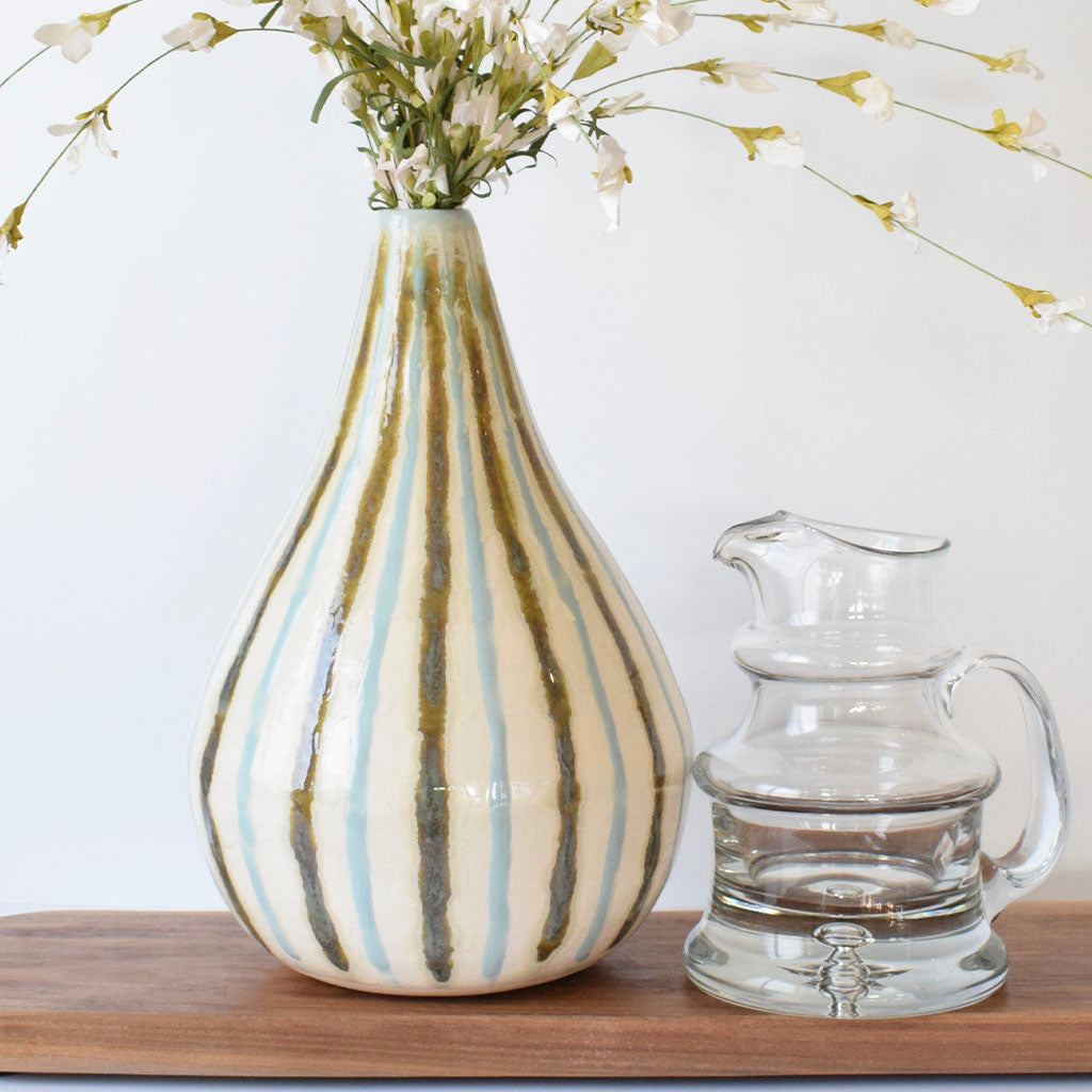 Fig Vase Teal | Mississippi Made Gifts | TheMississippiGiftCompany.com