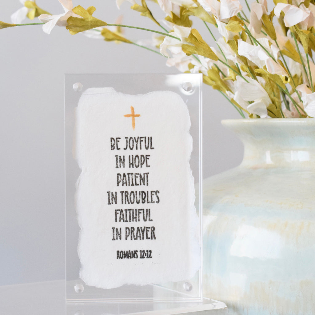 Romans 12:12 Acrylic Block | Mississippi made product handcrafted by ...