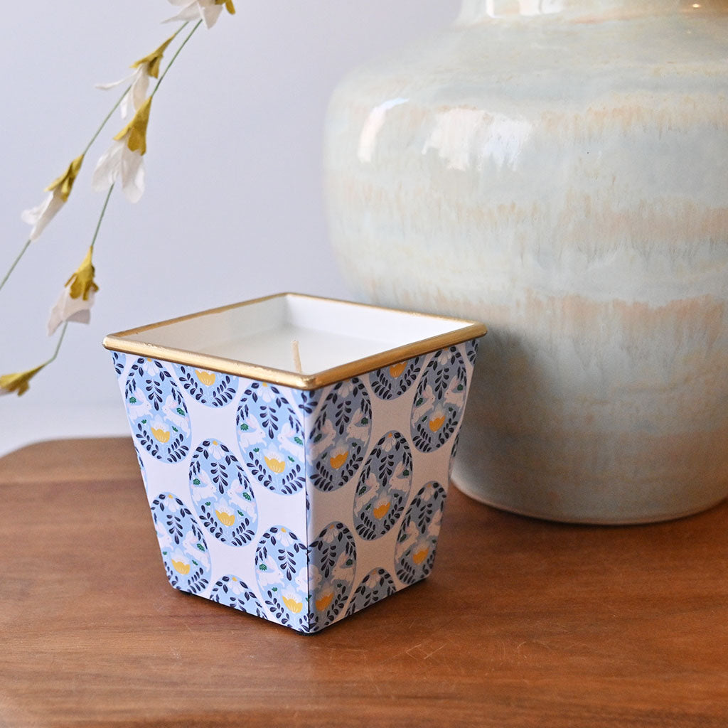 Mini Blue Easter Egg Candle - TheMississippiGiftCompany.com
