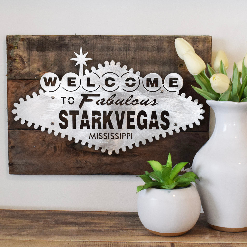 John Willcoxon Large Starkvegas Sign | Mississippi Made Gifts