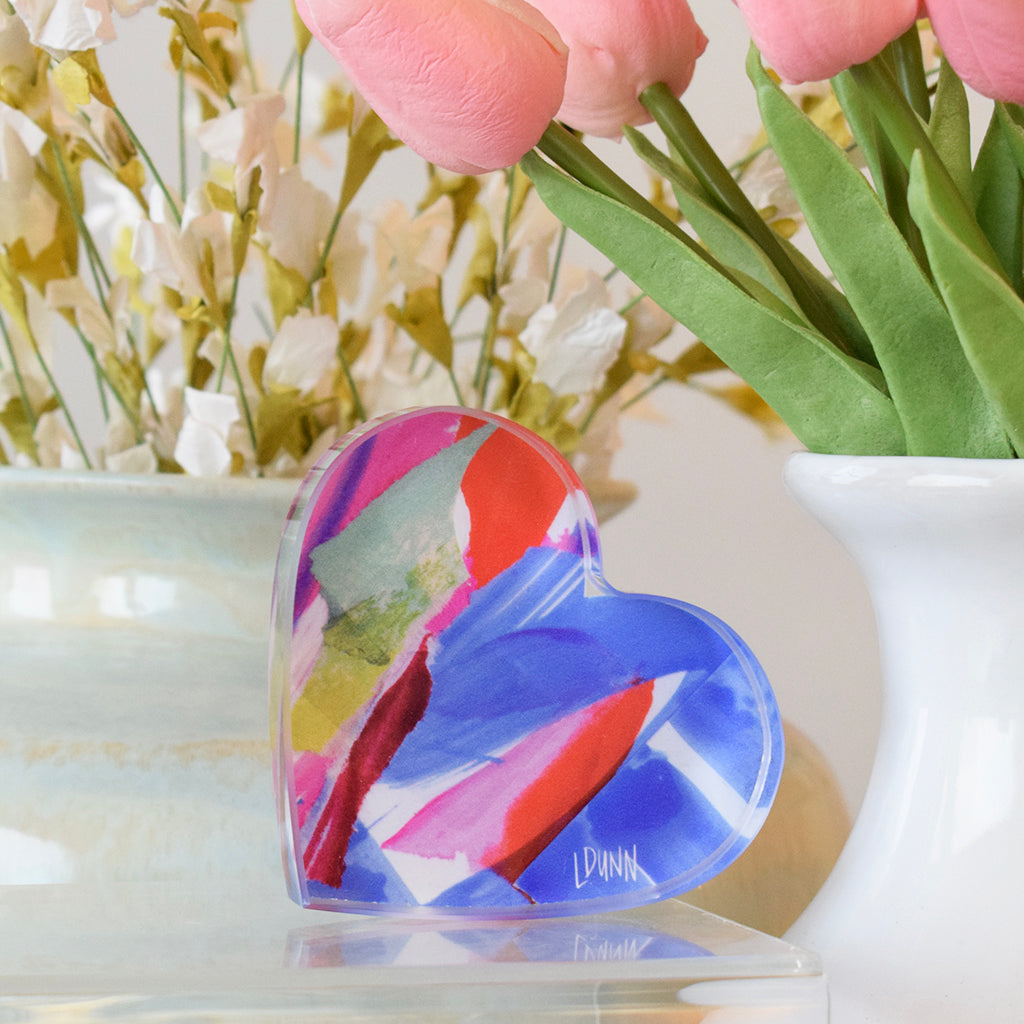 3" Heart Acrylic Block | Mississippi made product handcrafted by local ...
