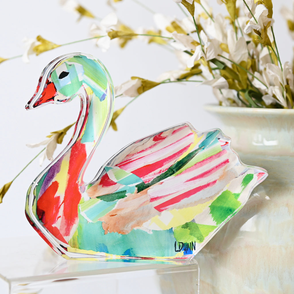 Swan Acrylic Block | Mississippi Made Gifts | TheMississippiGiftCompany.com