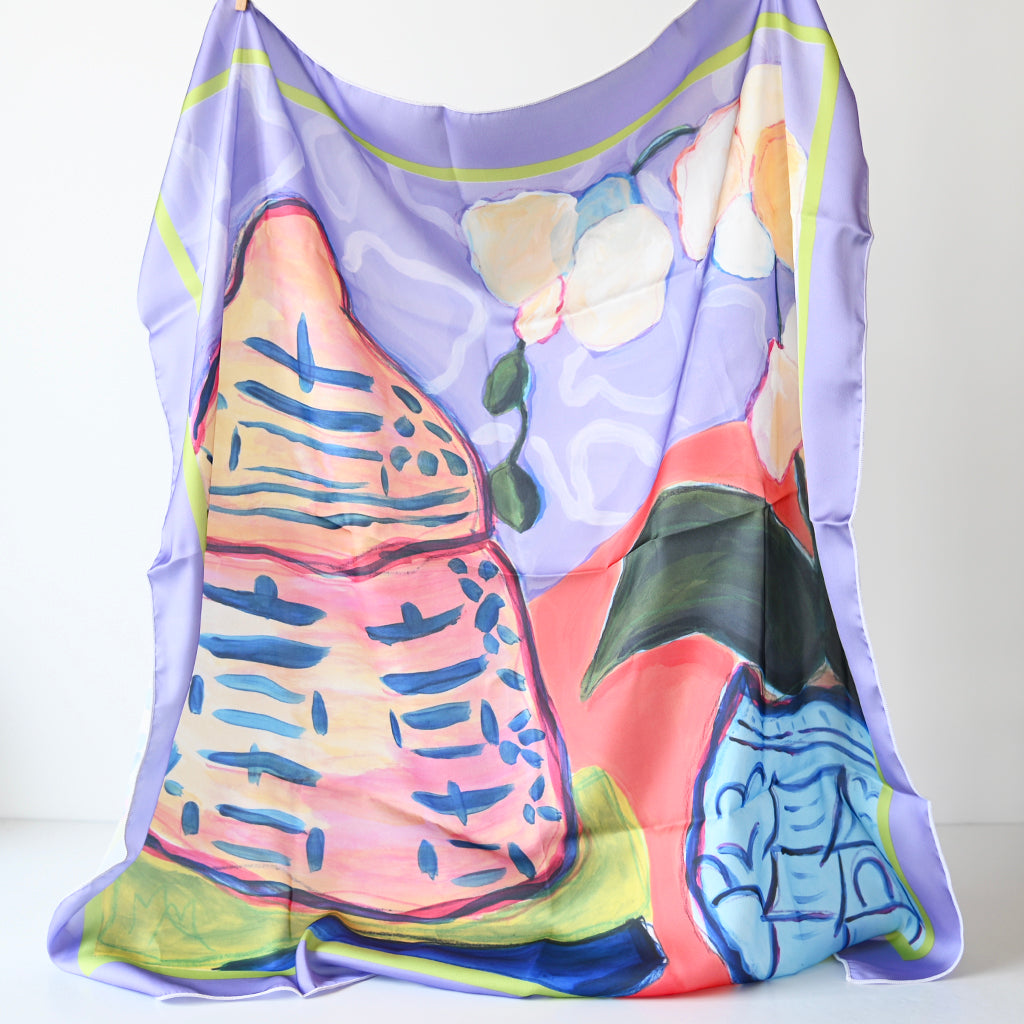 Large Purple Orchid Scarf | Mississippi Made Gifts ...