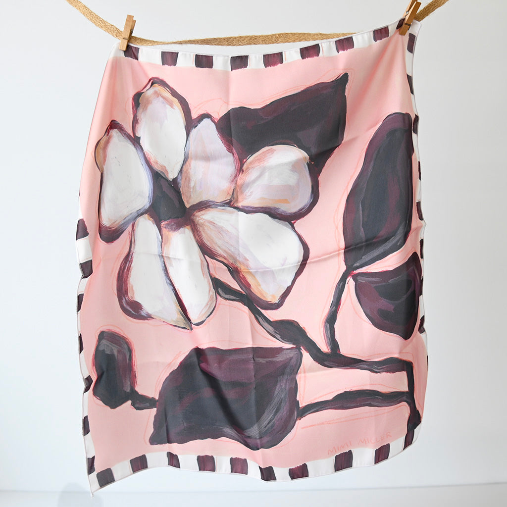 Small Maroon Magnolia Scarf | Mississippi Made Gifts ...