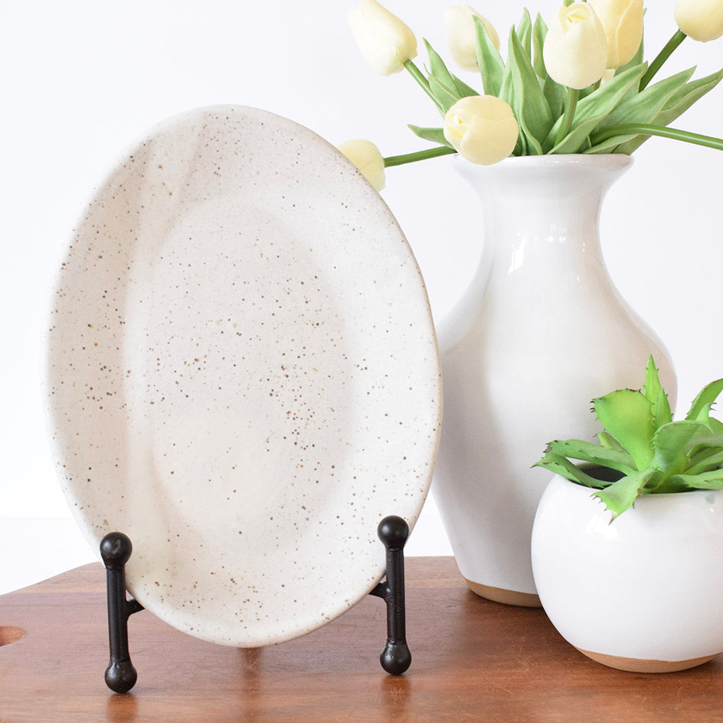 Small Oval Platter White | Mississippi made product handcrafted by ...