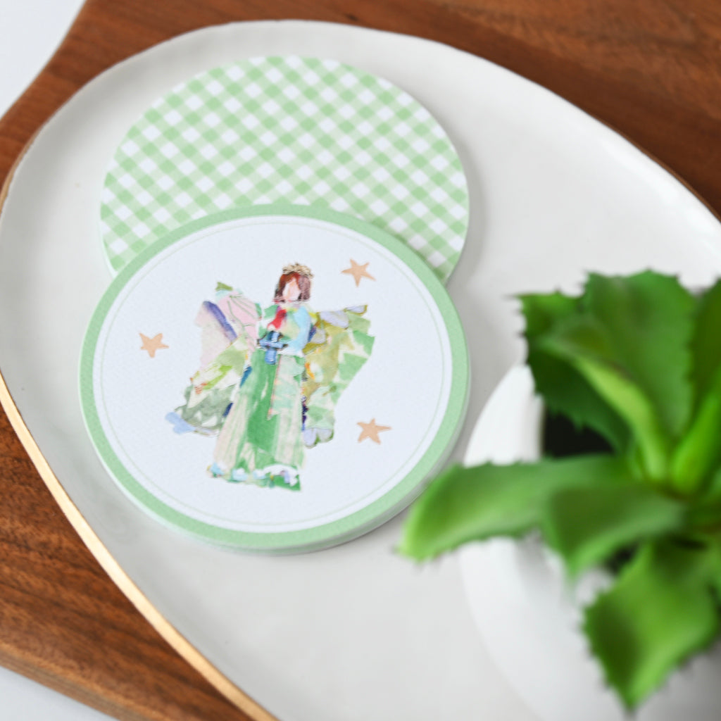 Angel Paper Coasters - Kathleen | Mississippi Made Gifts