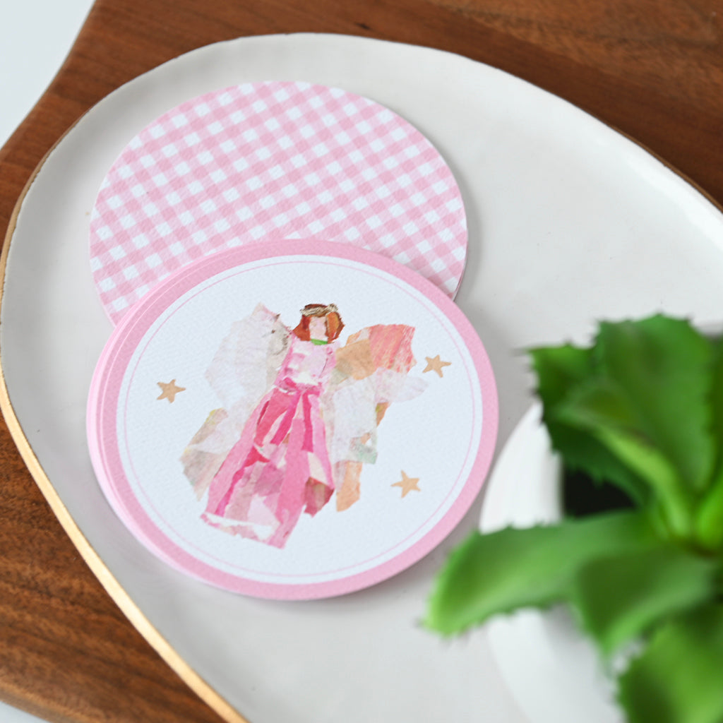 Angel Paper Coasters - Stancy | Mississippi Made Gifts