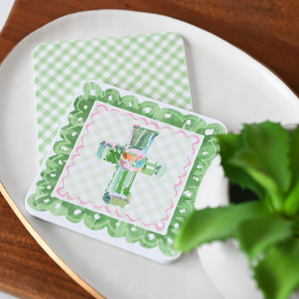 Green Everlasting Cross Paper Coasters | Mississippi made product ...