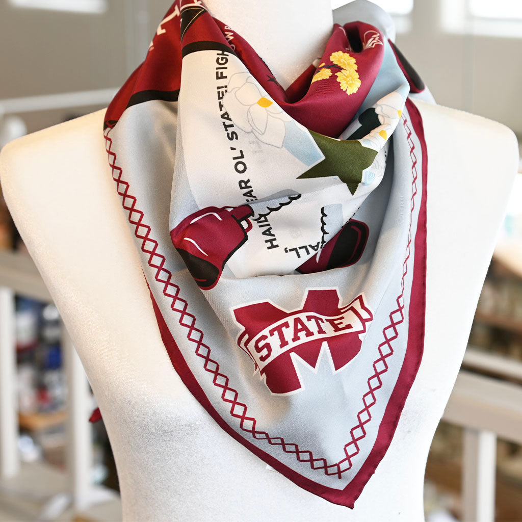 Mississippi State Bulldogs Saturday Scarf | Mississippi Made Gifts