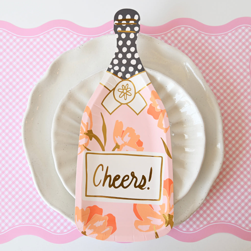 Champagne Bottle Shaped Plate Set | Mississippi made product ...