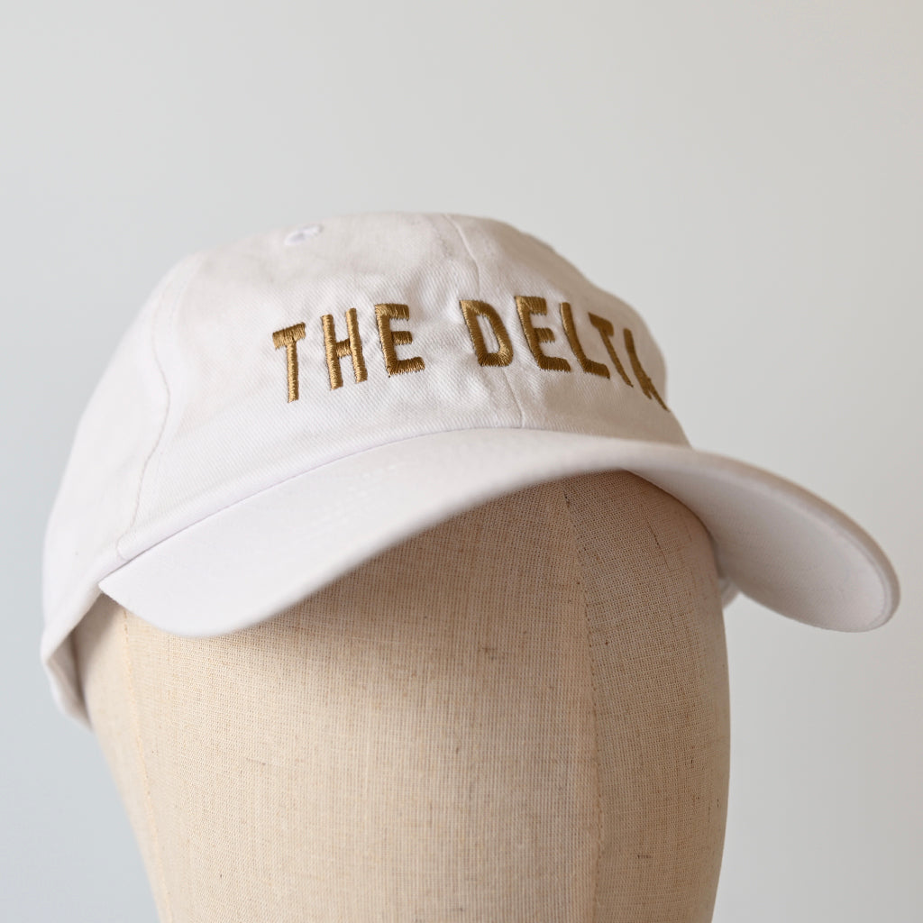 Taupe The Delta Embroidered Hat | Mississippi Made Gifts