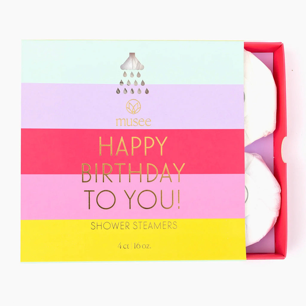 Happy Birthday Shower Steamers Set | Mississippi Made Gifts